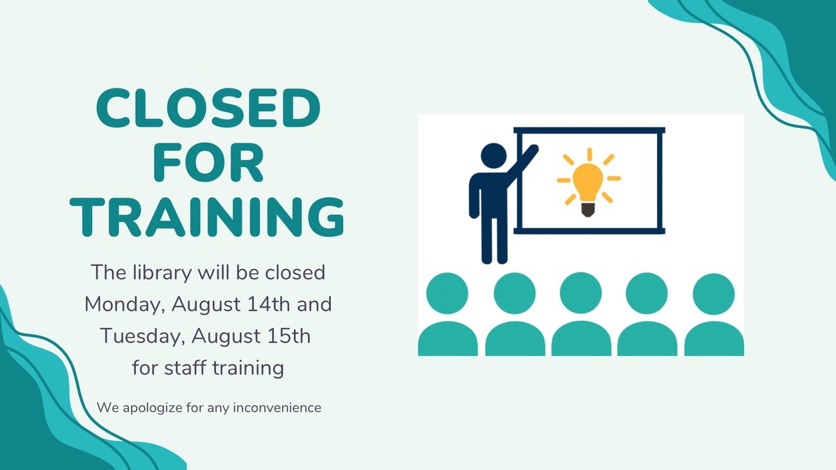 Closed for training — Bath Township Public Library