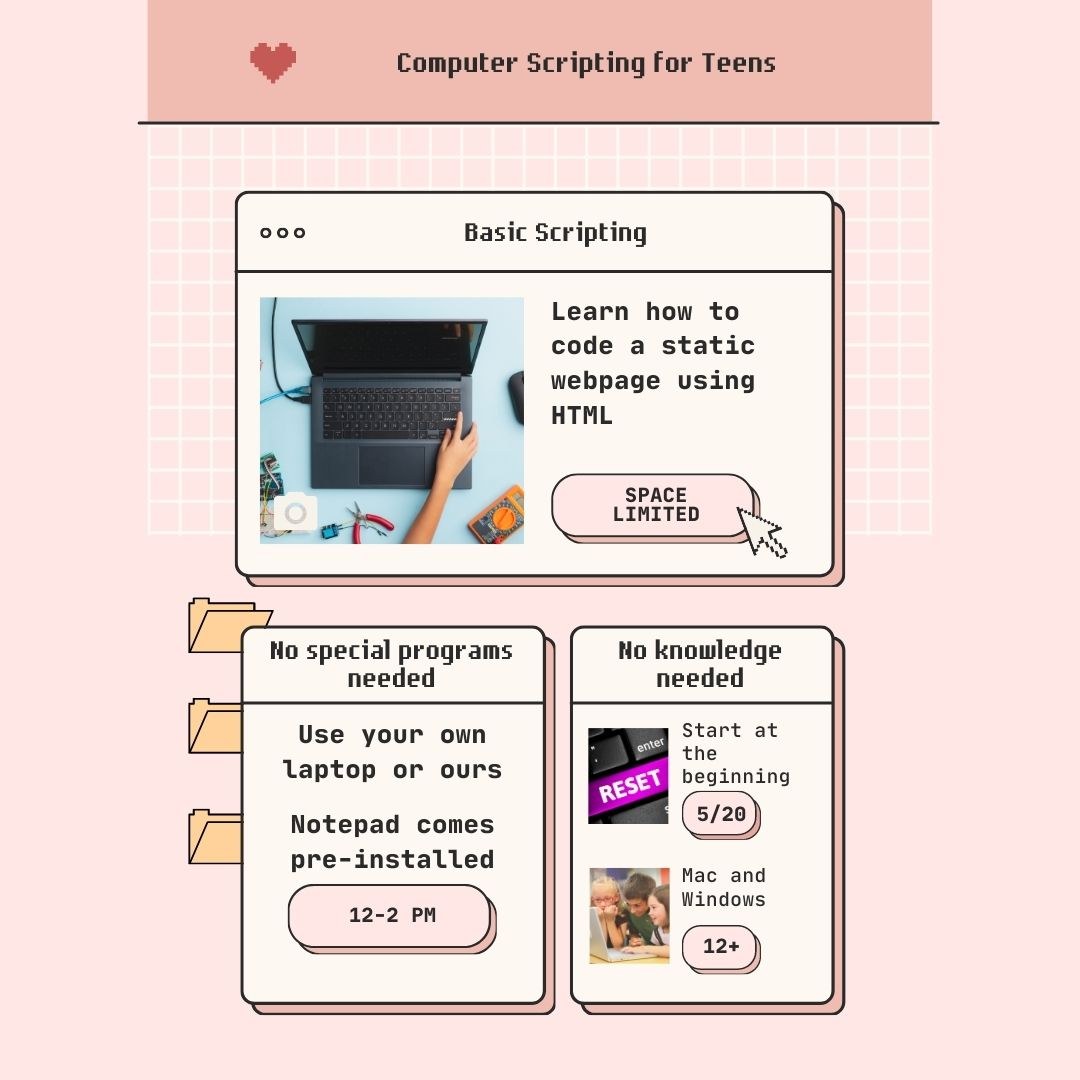 Computer Scripting for Teens — Bath Township Public Library