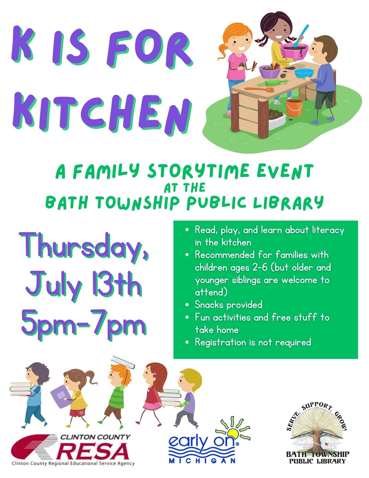 Family Storytime Event — Bath Township Public Library
