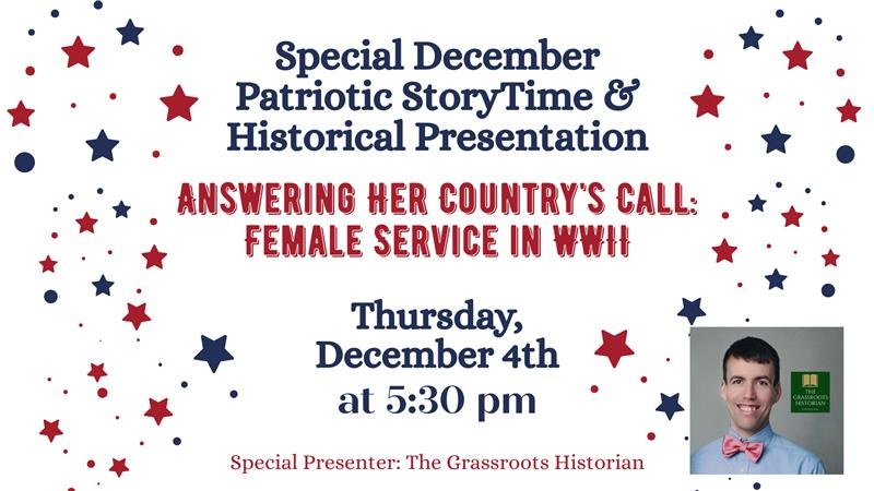 Patriotic Storytime & Historical Presentation: — Bath Township Public ...